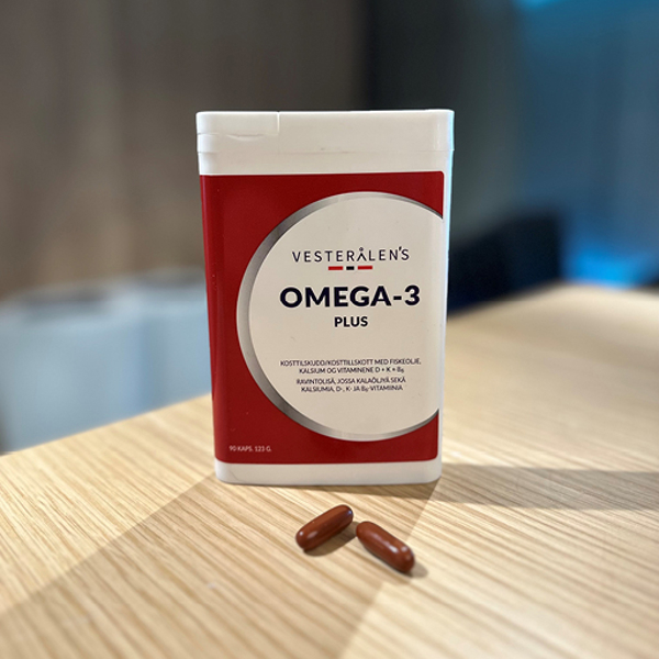 Omega-3 tilsatt vitamin D, K, B6 og kalsium